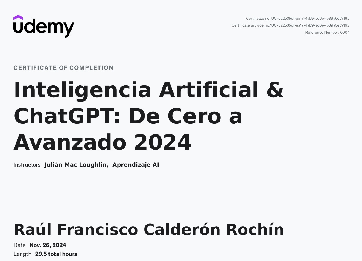 Raúl Calderón | Full-Stack Developer & AI Enthusiast